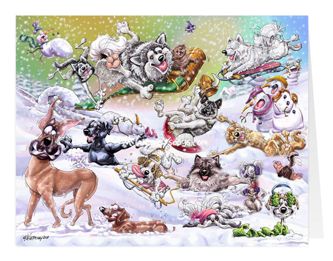 Cold Feet- Christmas Gatherings - Christmas Card – McCartneysDogs